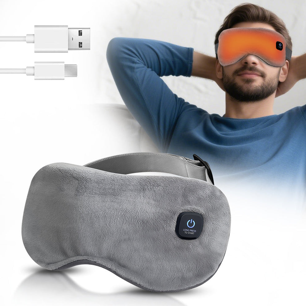 Rechargeable Heated Eye Mask for Eye Relief – HailiCare Health & Beauty